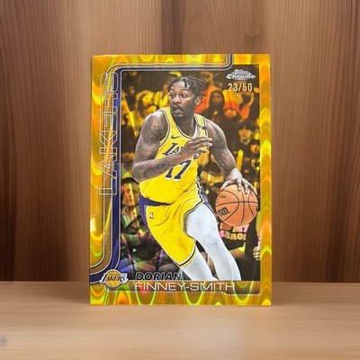 2025-26 Topps Chrome Gold RayWave /50 Dorian Finney Smith LAKERS COLOR ...