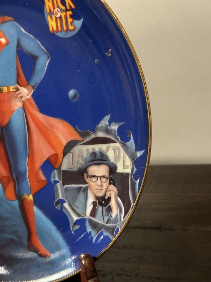 1991 Superman Nick At Nite George Reeves Plate Crest Studio MTV | eBay