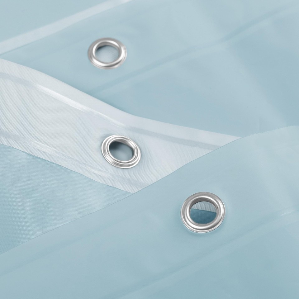 Light Blue Shower Curtain Liner - Premium PEVA Shower Liner for ...