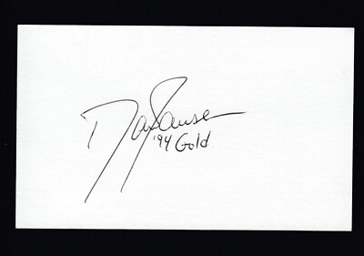 Dan Jansen "94 Gold" Autograph Unlined Index Card Great for Frame CAS ...