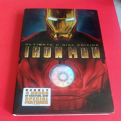 IRON MAN DVD 2-DISC SET ULTIMATE EDITION MARVEL ROBERT DOWNEY JR ...
