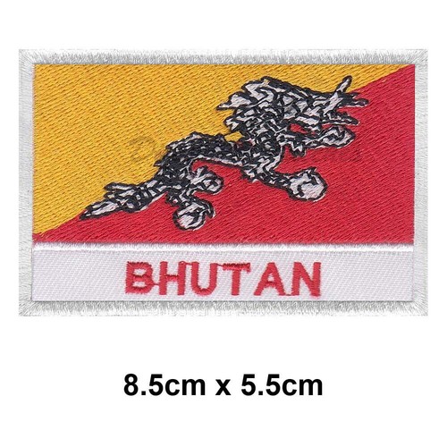Bhutan country flag embroidery patch iron sew on badge fashion badge biker | eBay