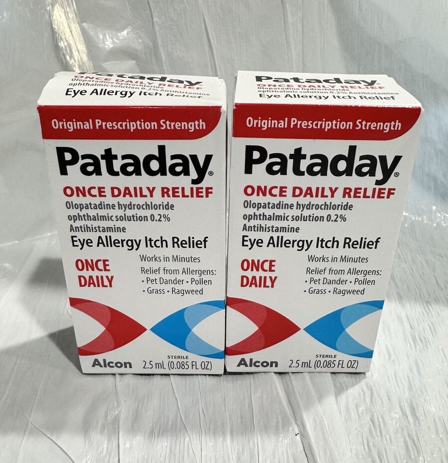 TWIN PACK Alcon Pataday Once Daily Relief Eye Allergy Itch Relief - 2 ...