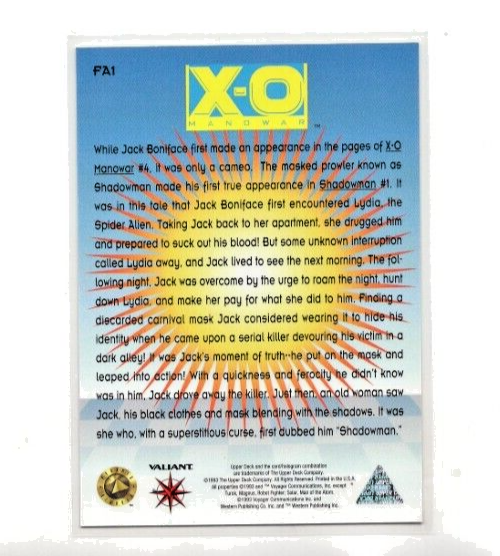 1993 Upper Deck The Valiant Era - First Appearance Cards #FA1 - Jack ...