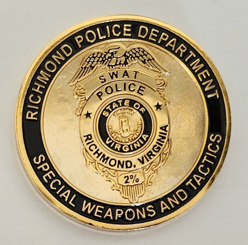 Virginia State Richmond City Police RPD SWAT Sniper Challenge Coin | eBay