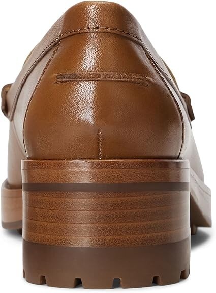 Lauren Ralph Lauren Women's Wren Suede Penny Loafer Camel Shoes, Tan ...