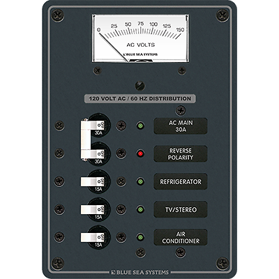 Blue Sea Systems Breaker Panel 120vac 3 POS - 8043 for sale online | eBay