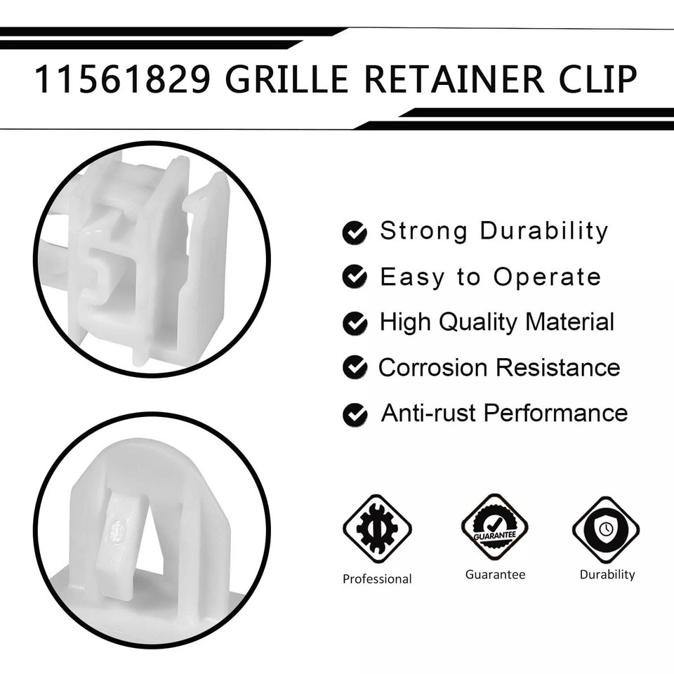 NEW 4Pcs Grille Assembly Clip For 2006-2010 Hummer H3 / 2009-2010 H3T ...