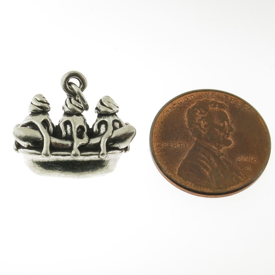 925 Sterling Silver Banana Split Charm Made in USA | eBay
