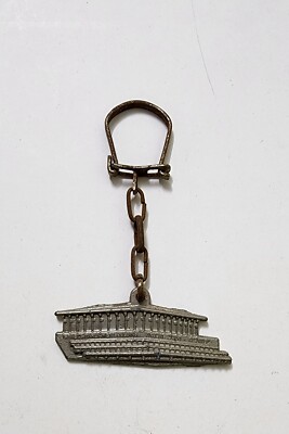 israel Vintage Keychain old metal hebrew / english israel's parliment ...