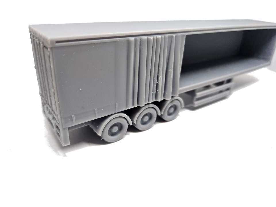 OO Gauge Open Curtain Sided Trailer Model Railway Accessories & Scenery ...