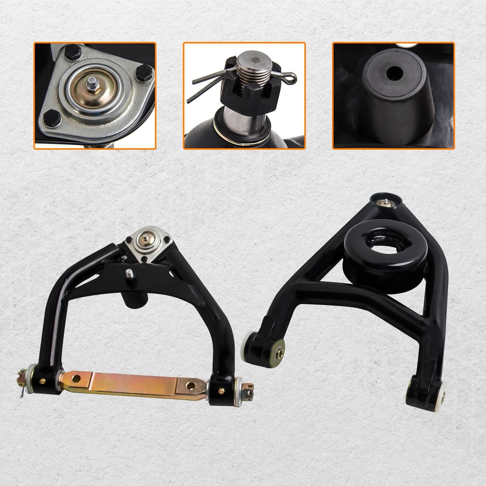 Tubular Heavy Duty Upper Suspension Control Arms Rubber Kit for Chevy ...