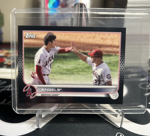 2022 Topps Mini #159 Angels Black Ssp Shohei Ohtani Mike Trout Dual | eBay