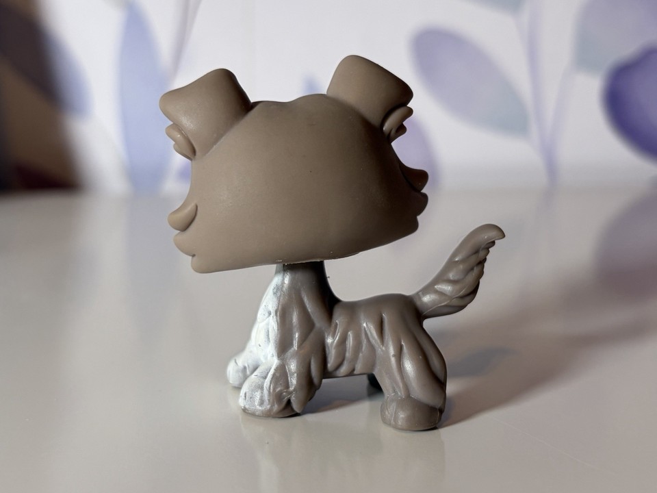 Littlest Pet Shop LPS #67 Grey Collie Dog Authentic (Broken Magnet) | eBay