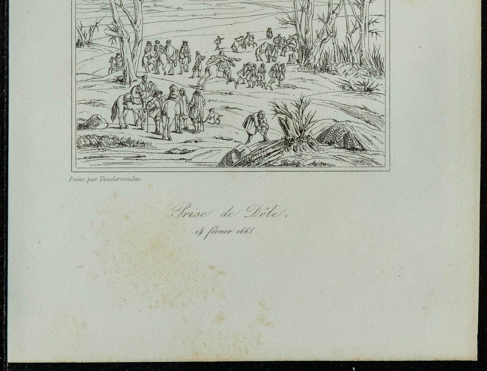 1845 - Taking Of Dole - Antique Engraving - War Of Devolution | eBay UK