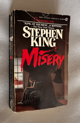 MISERY Stephen King Signet FIRST ED 1st Print 1988 Romance Insert ...