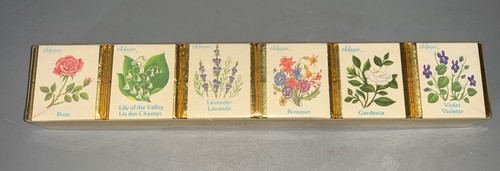 English Bath Cubes (6) Floral Scented Lavender Rose Gardenia Violet ...