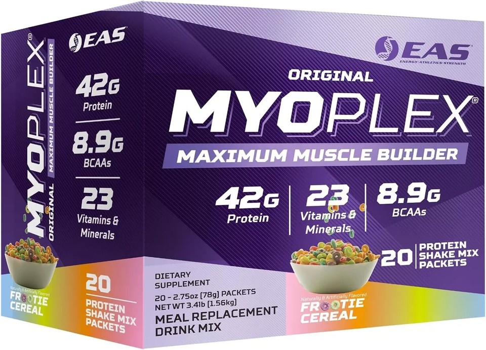 EAS Original Myoplex High Protein Meal Replacement 20 Individual Packs ...