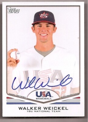 2011 USA Baseball Autographs #A67 Walker Weickel Auto - NM-MT | eBay
