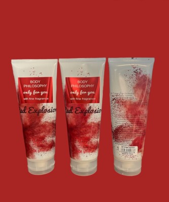 BODY PHILOSOPHY BODY CREAM Red Explotion SHEA & Vitamin ( 3 Packs ) 8 ...