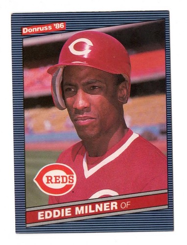 1986 Donruss Eddie Milner Cincinnati Reds #325 Near Mint or Better | eBay