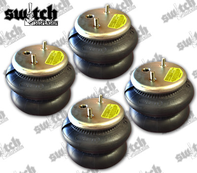 Firestone Air Bag 2600 Lbs Set of 4 Ride Rite Air Spring 3/8 Port ...