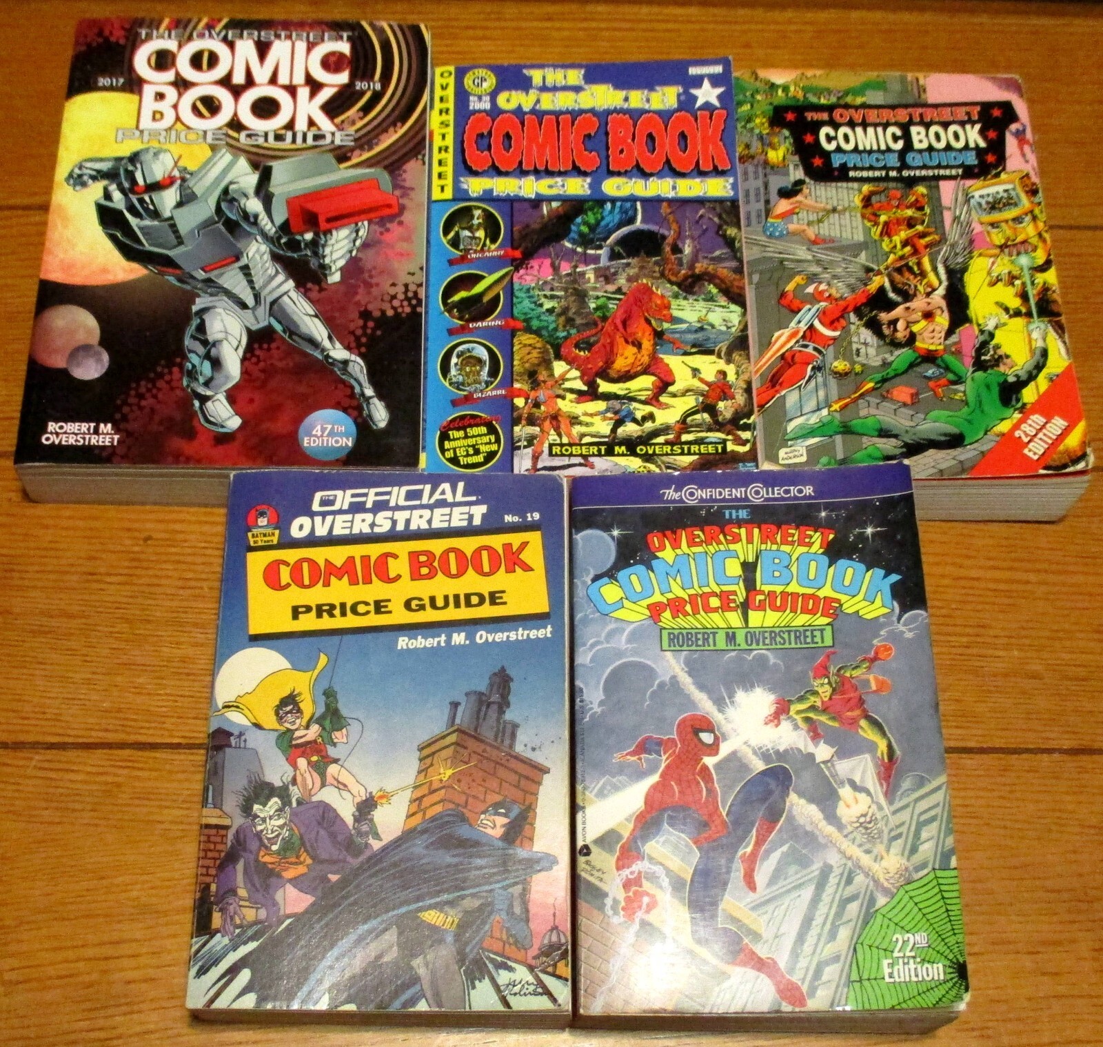 Overstreet Comic Book Price Guides (5 different) 1989--2018 | eBay