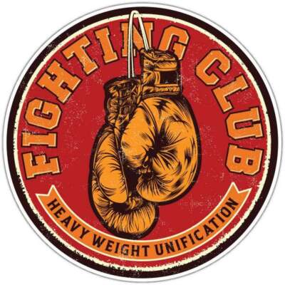 Fight Club Kickboxing Boxing MMA Heavy Car Bumper Window Sticker Decal ...