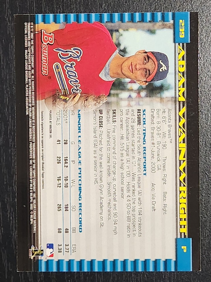 2002 Bowman Baseball #239 Adam Wainwright | eBay