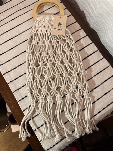 Tropiko By Kultura Handmade Macrame Open Weave Purse | eBay