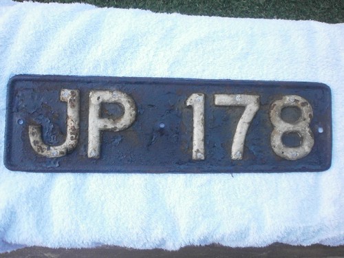 GREAT BRITAIN ENGLAND LIVERPOOL 1920s VINTAGE NUMBER LICENSE PLATE | eBay