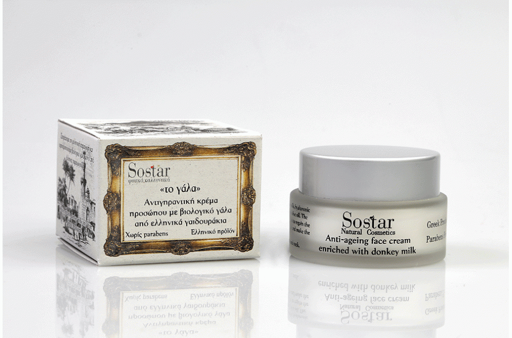 Sostar Donkey Milk Anti ageing Face Cream Skin Care Greek Cosmetics ...