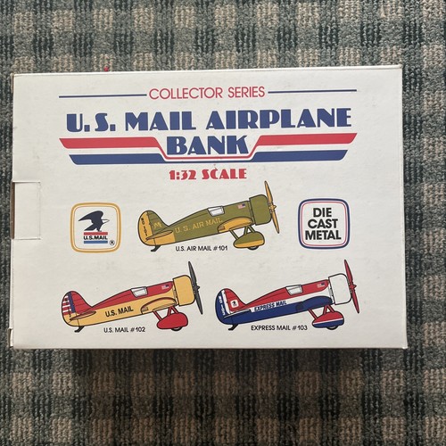 U.S. Mail Airplane Bank #102 Scale 1:32 Collectors Series NIB ERTL 1991 ...