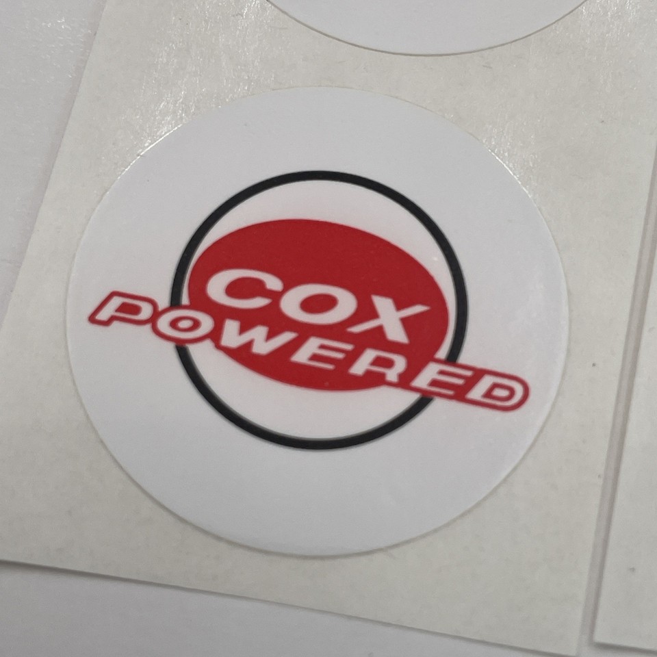 Cox Powered Decal Stickers New Lot Of 12 NOS New Old Stock | eBay