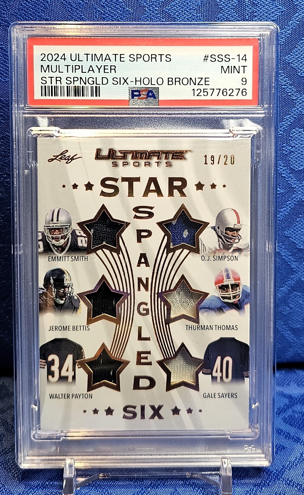 2024 Leaf Ultimate Sports Star Six Relics Payton Sayers Thomas Bettis ...