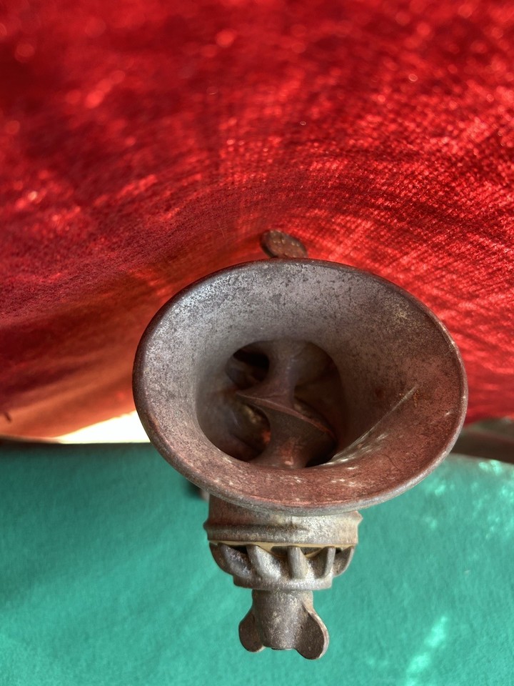 Antique Cast Iron Meat Pork Hand Sausage Grinder Wood Handle Universal ...