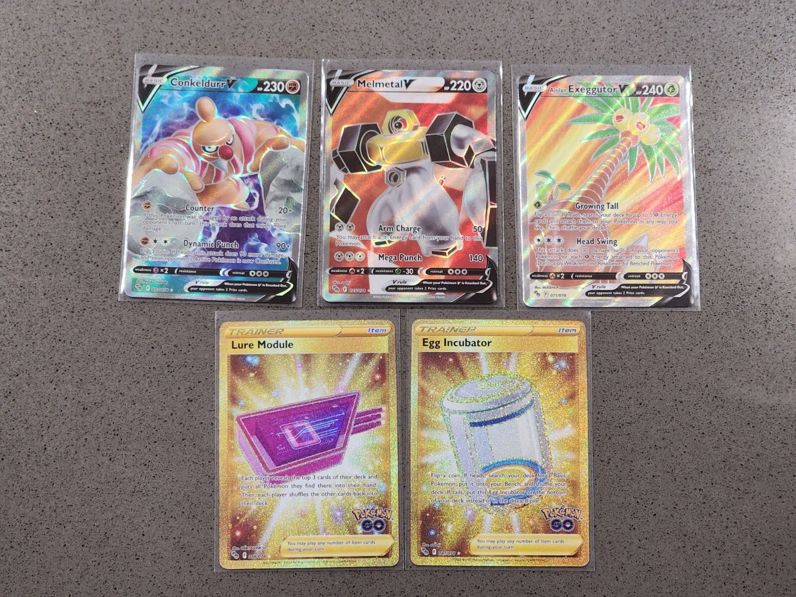 Pokemon GO TCG LOT of (5) Gold, Full Art Pokemon Cards | eBay