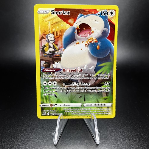 Pokémon TCG Snorlax Lost Origin Trainer Gallery TG10/TG30 Holo Ultra ...
