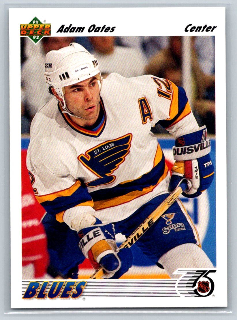 1991-92 Upper Deck #252 Adam Oates St. Louis Blues HOF | eBay