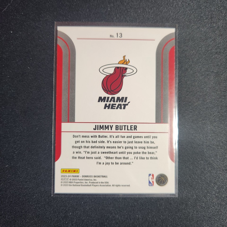 2023-24 Panini Donruss Franchise Features Jimmy Butler #13 Miami Heat ...