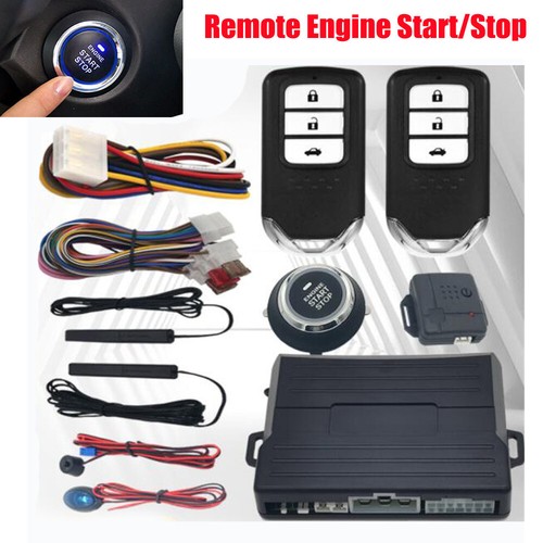 Button Remote Stop Anti-theft Car Keyless Entry Engine Start Alarm ...