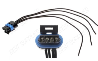 1992-2004 GM Idle Air Control Valve IAC2 IAC Valve Connector Pigtail 4 ...