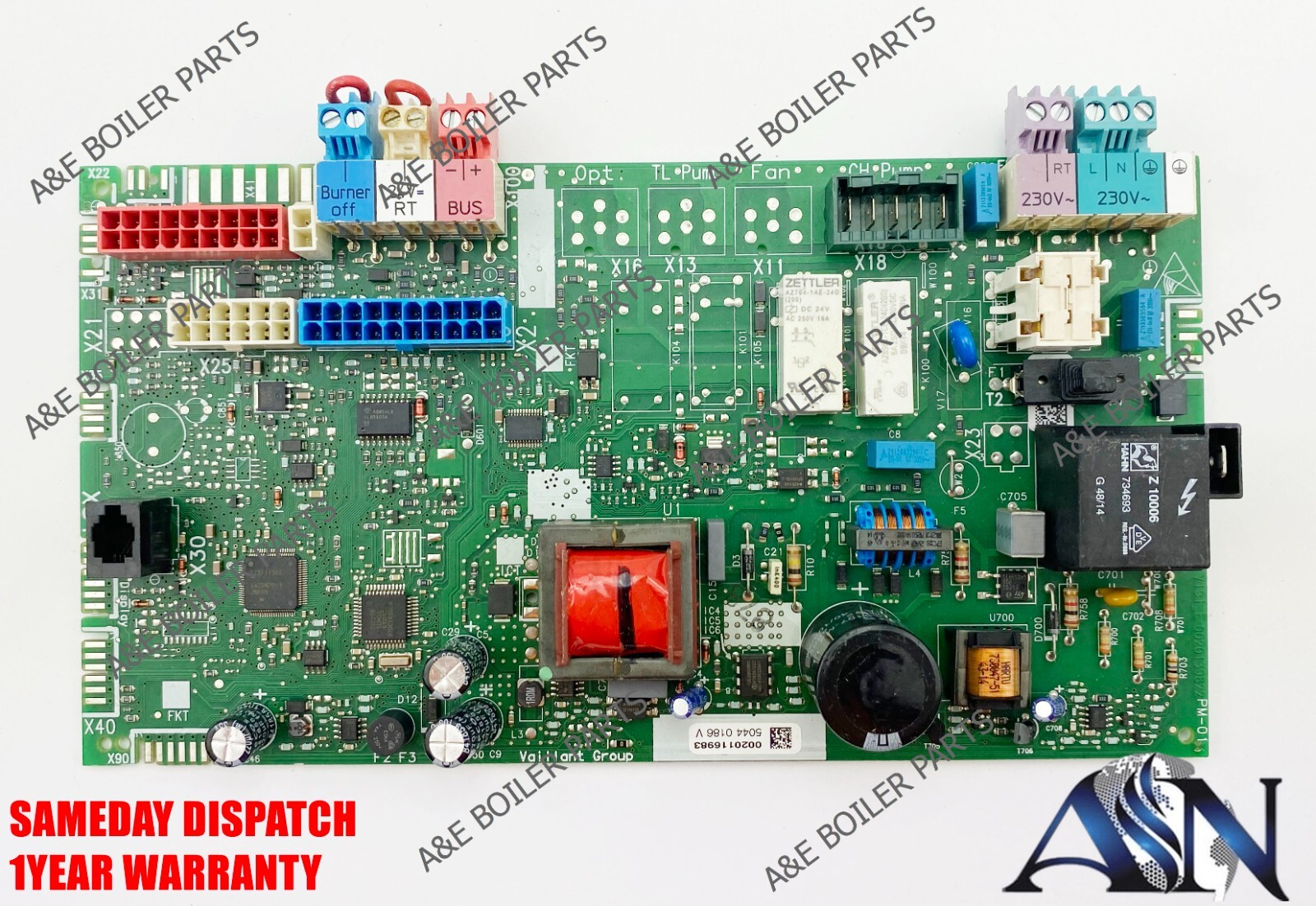 VAILLANT ECOTEC PLUS 2012 BOILER CONTROL PCB 0020135165 0020116983 ...
