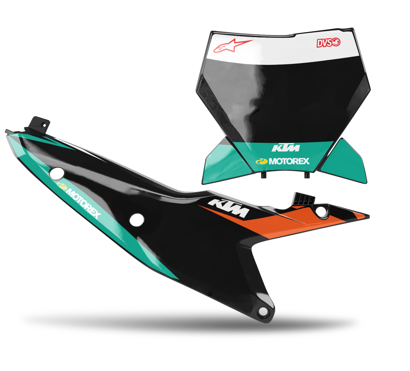 NEW DIRTX INDUSTRIES CUSTOM OASIS NUMBER PLATE GRAPHICS SX SXF XC XCF ...