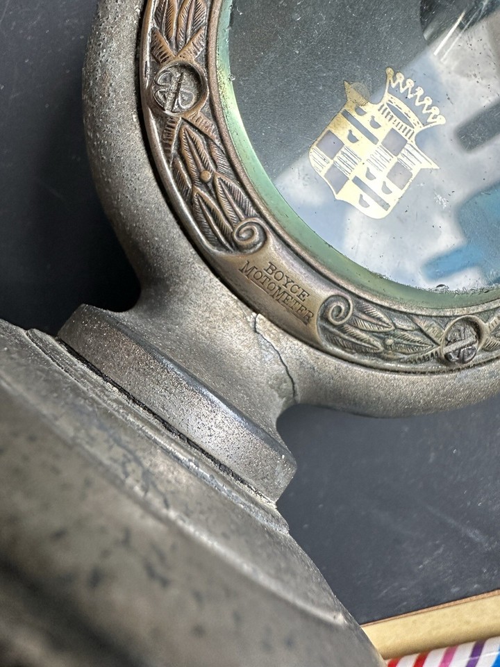 Antique Original Boyce Motometer Cadillac Radiator Gauge Cap Cover ...