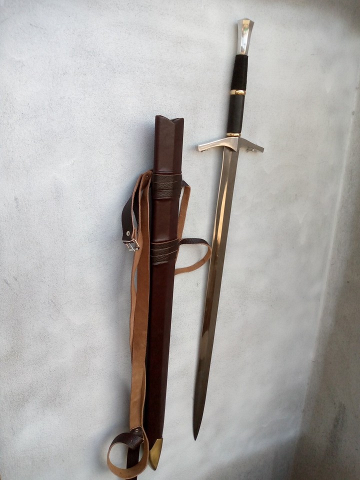 CUSTOM HANDMADE ARMING VIKING MEDIEVAL Sword IN HIGH CARBON STEEL ...