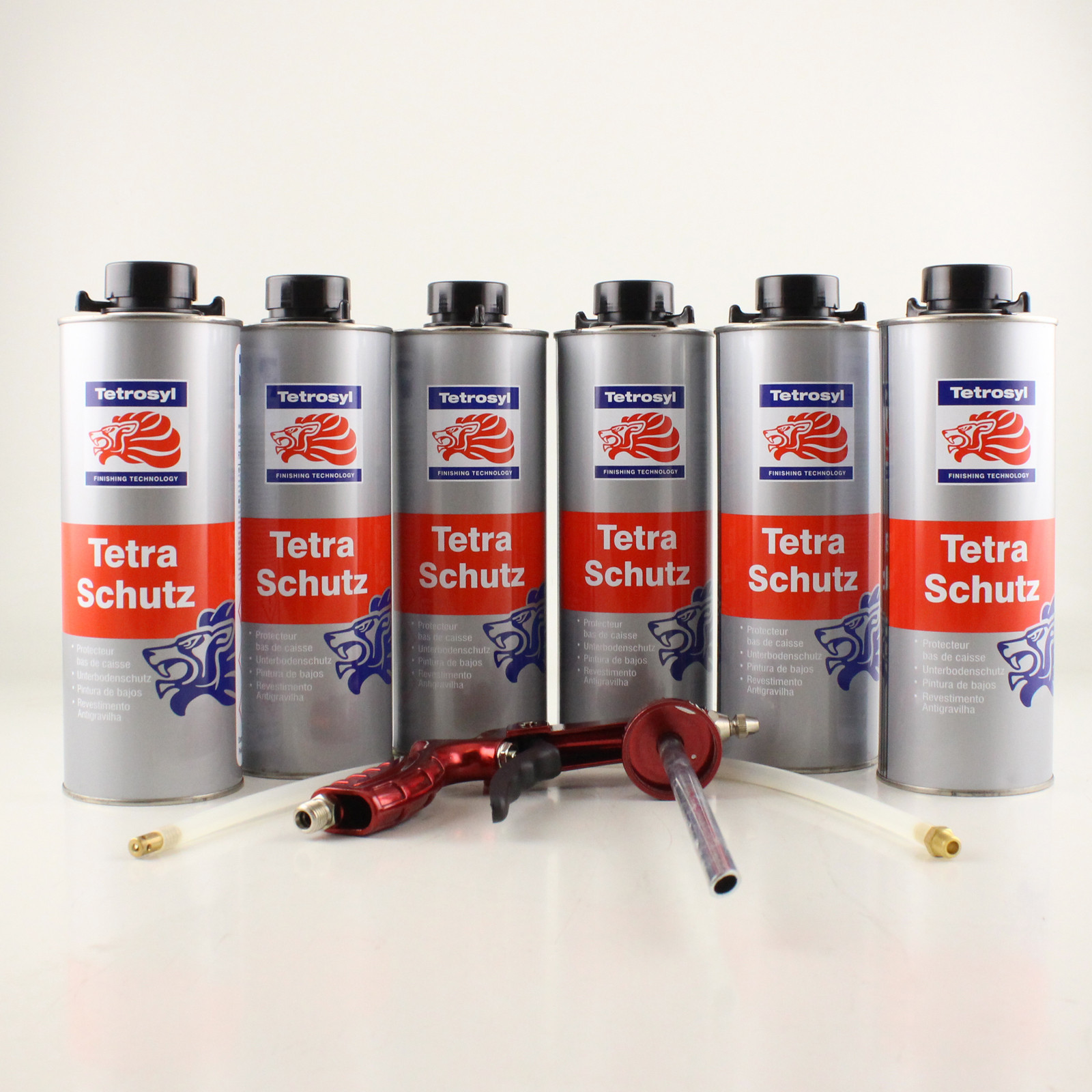TSH010 6x 1L TETROSYL SCHUTZ UNDER BODY SEAL SEALANT + FREE SEALEY ...
