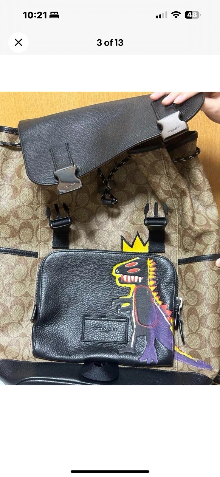 Coach X Jean Michel Basquiat Track Backpack In Signat… - Gem