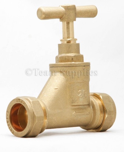 STOPCOCK 25MM X 25MM BRASS POLY MDPE BLUE WATER PIPE STOP COCK | eBay UK