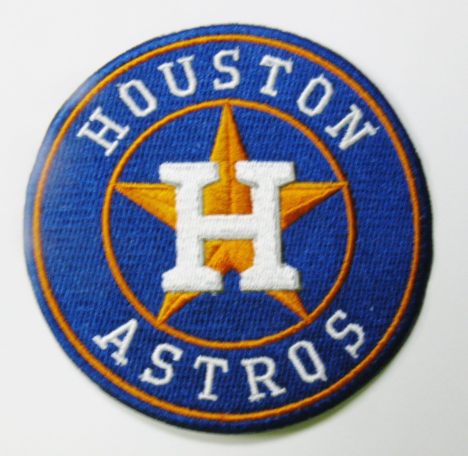 LOT OF (1) MLB HOUSTON ASTROS (H) BLUE EMBROIDERED PATCH PATCHES ITEM ...